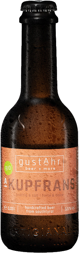 Bier "Kupfrans" BIO gustAhr Bier I Meraner Weinhaus
